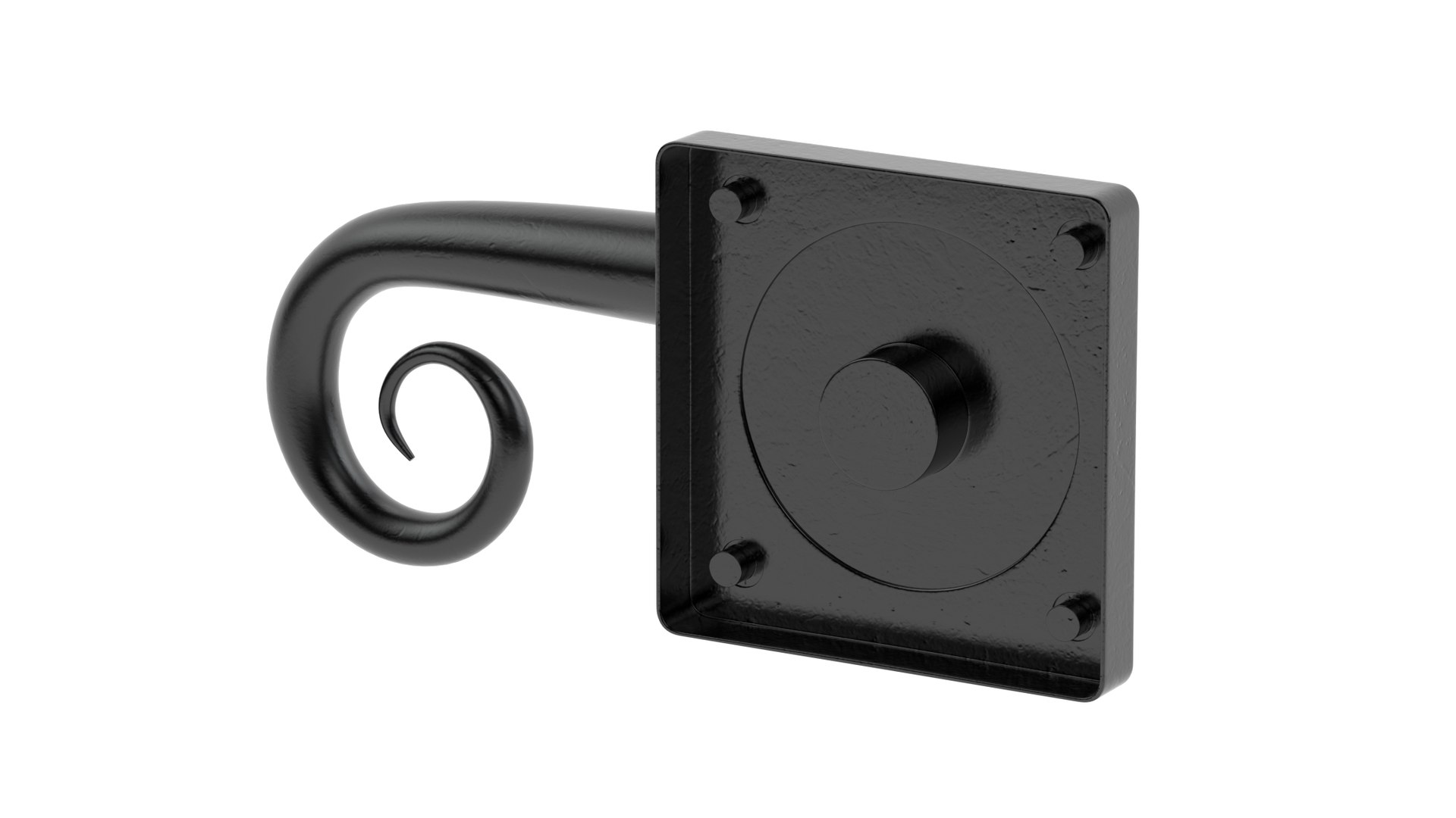 Square Stonebridge Curl Door Handle 3D Model - TurboSquid 1932479