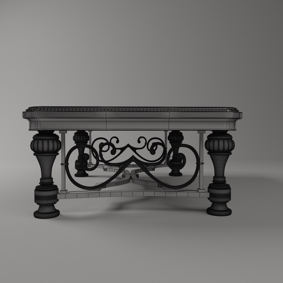 Rectangular Cocktail Table 3D Model - TurboSquid 1163705