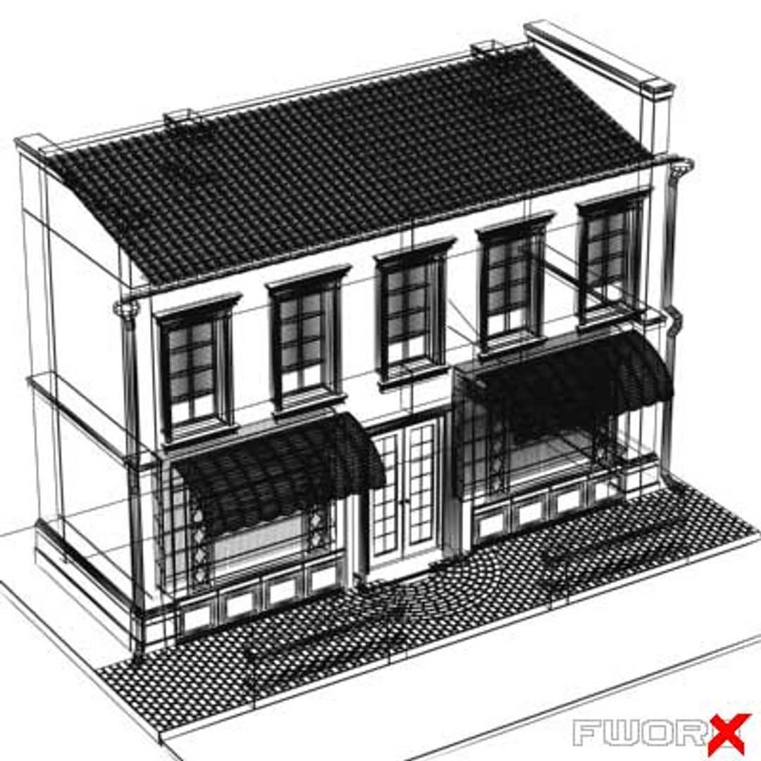 3d model house shop