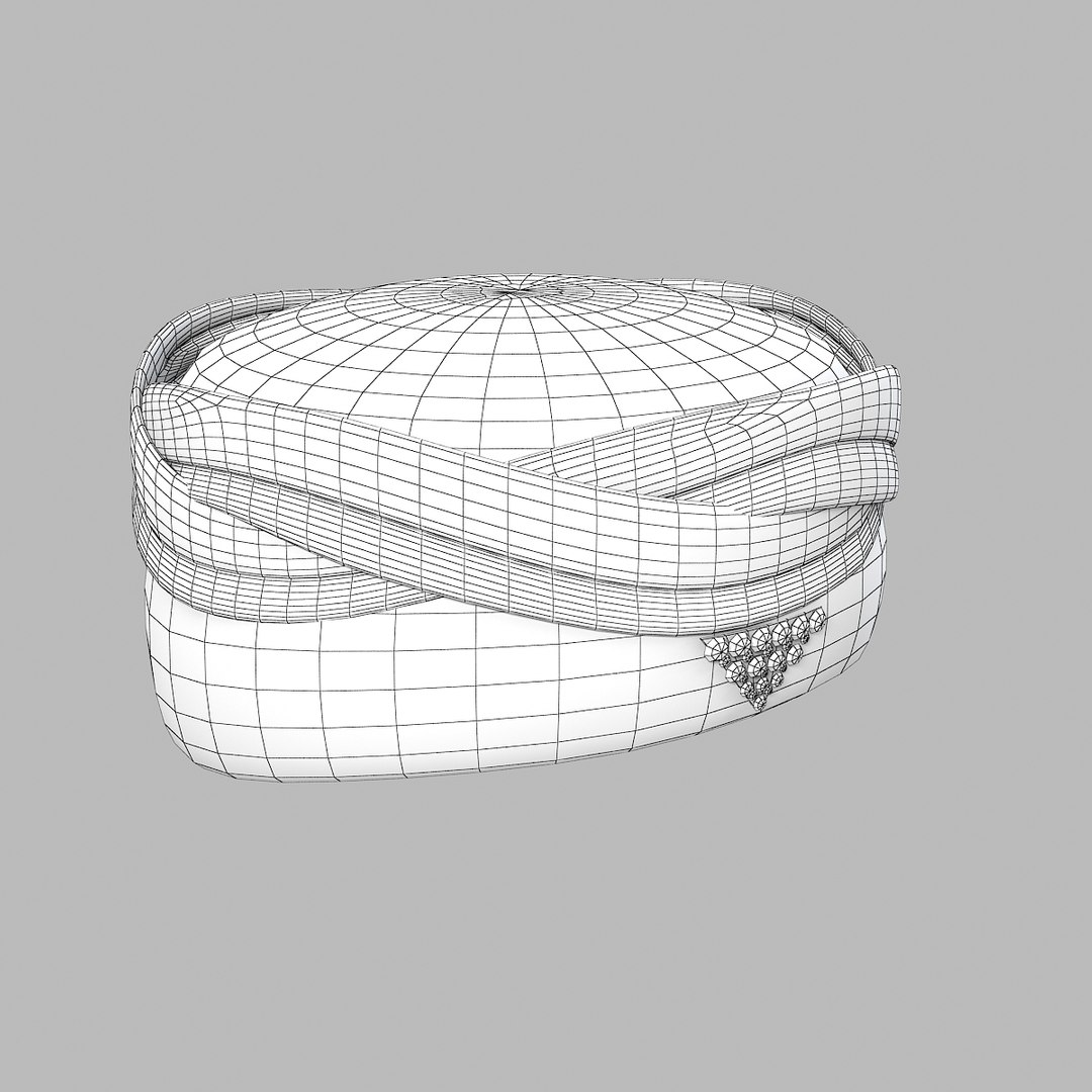 3d Vintage 1950 Lady S Hat Model