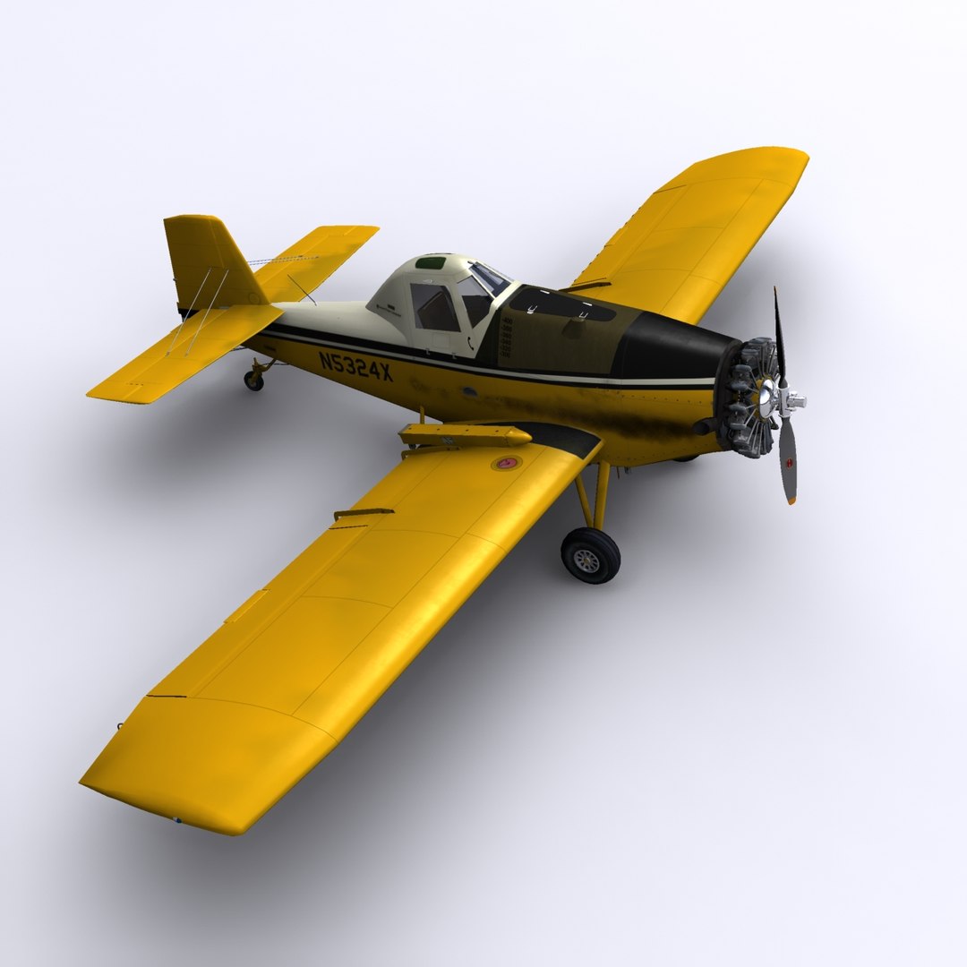 3d Model Of Ayres Thrush Commander