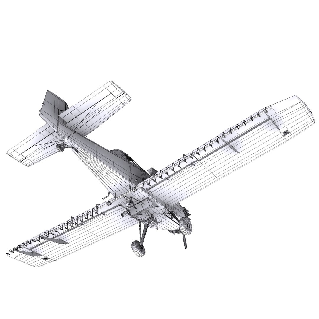 3d Model Of Ayres Thrush Commander