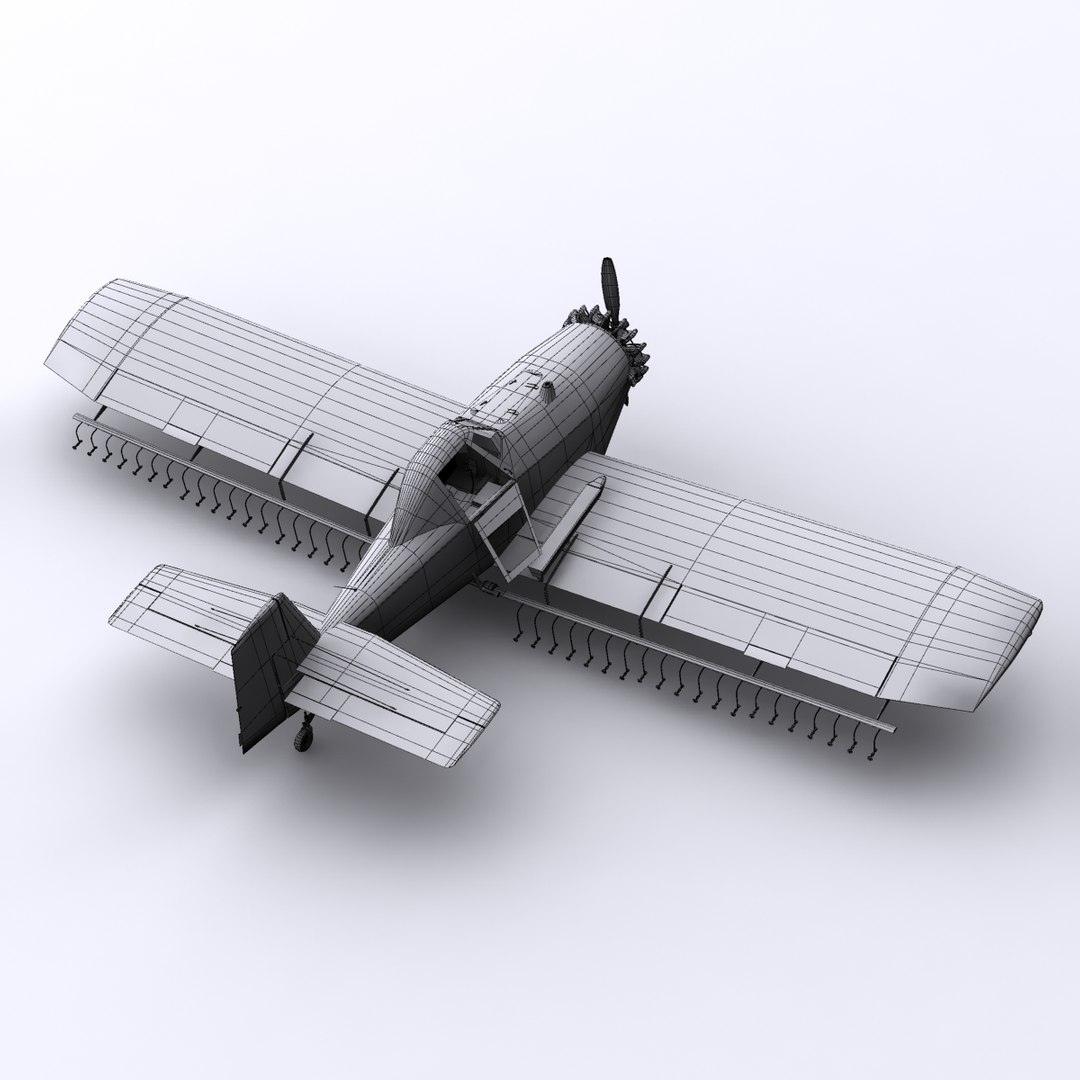 3d Model Of Ayres Thrush Commander