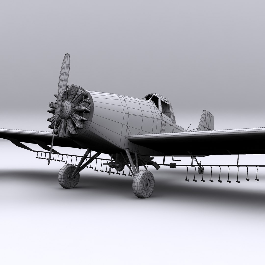 3d Model Of Ayres Thrush Commander