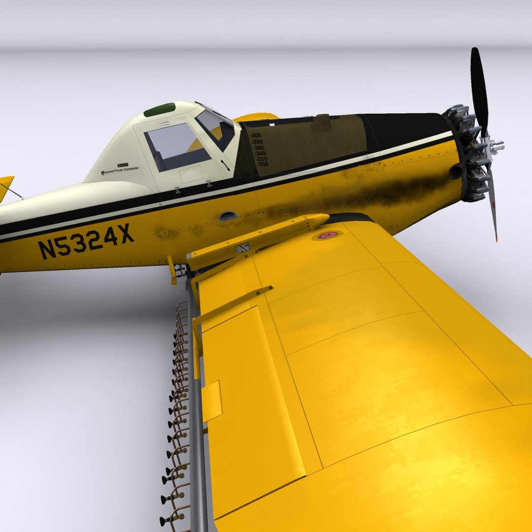 3d Model Of Ayres Thrush Commander
