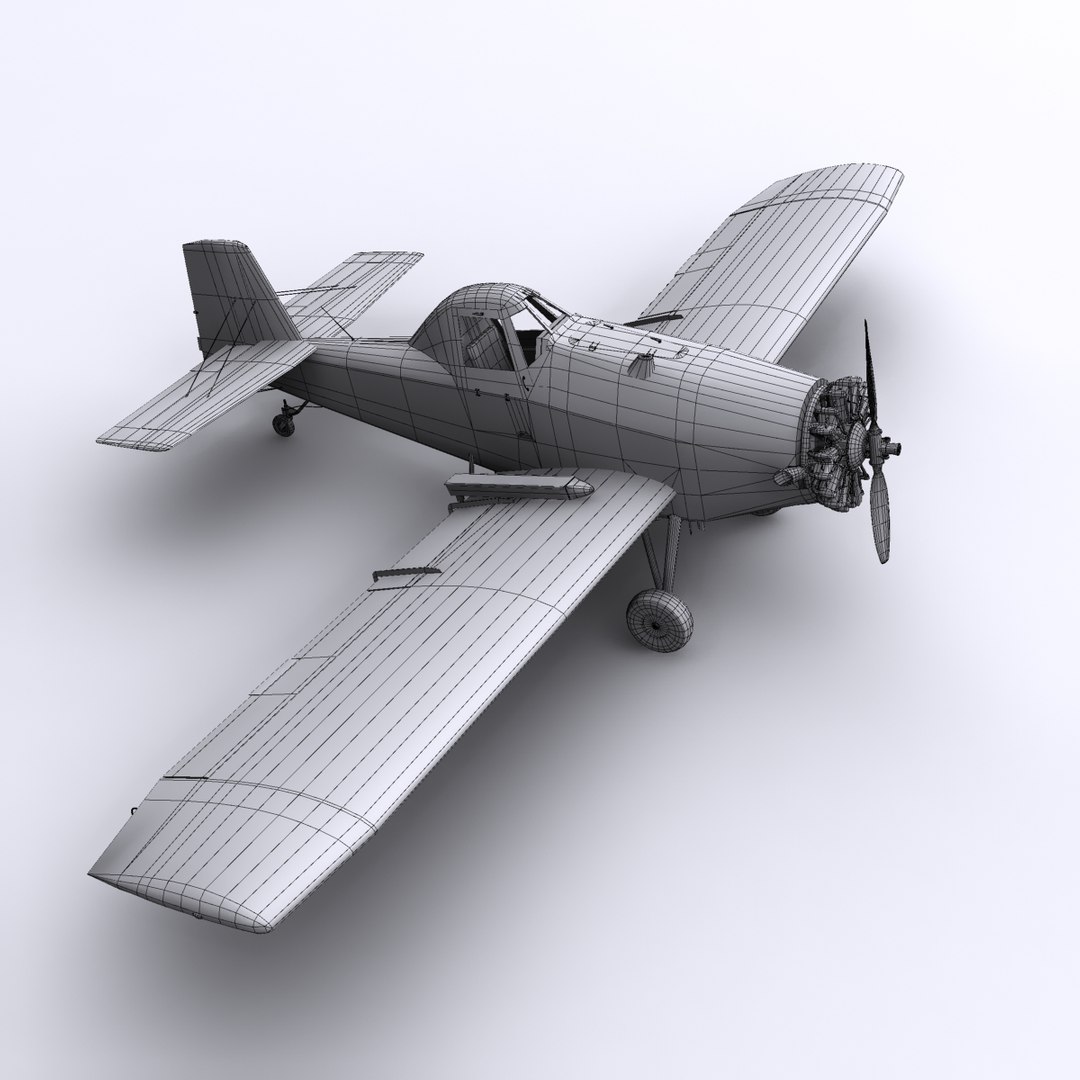 3d Model Of Ayres Thrush Commander