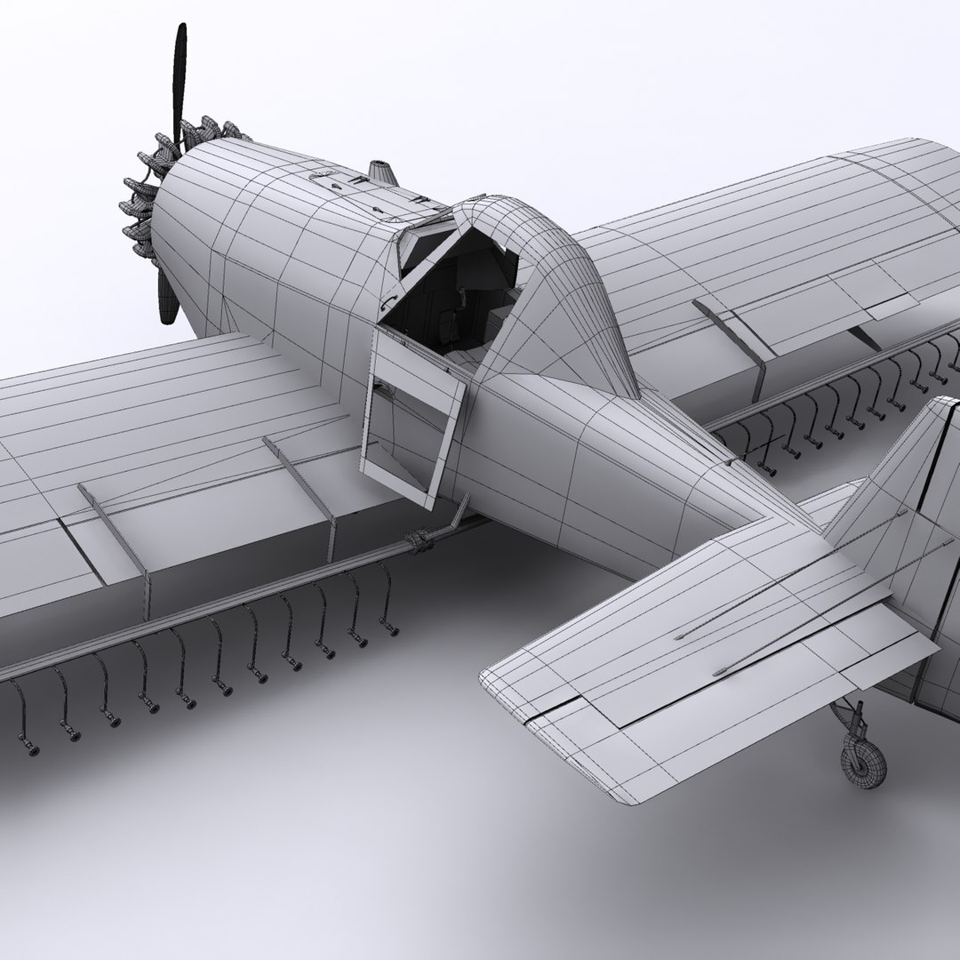 3d Model Of Ayres Thrush Commander