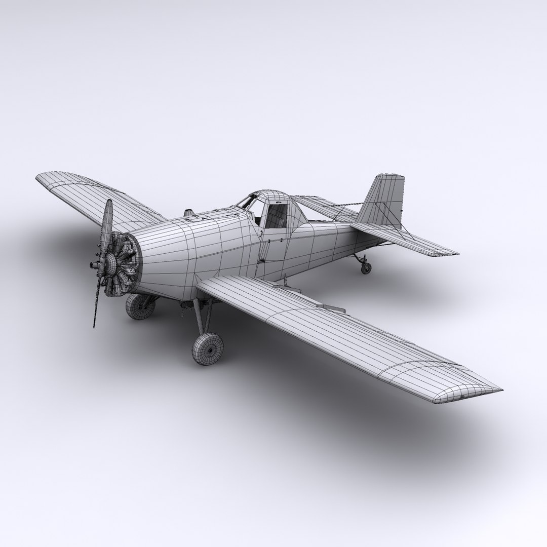 3d Model Of Ayres Thrush Commander