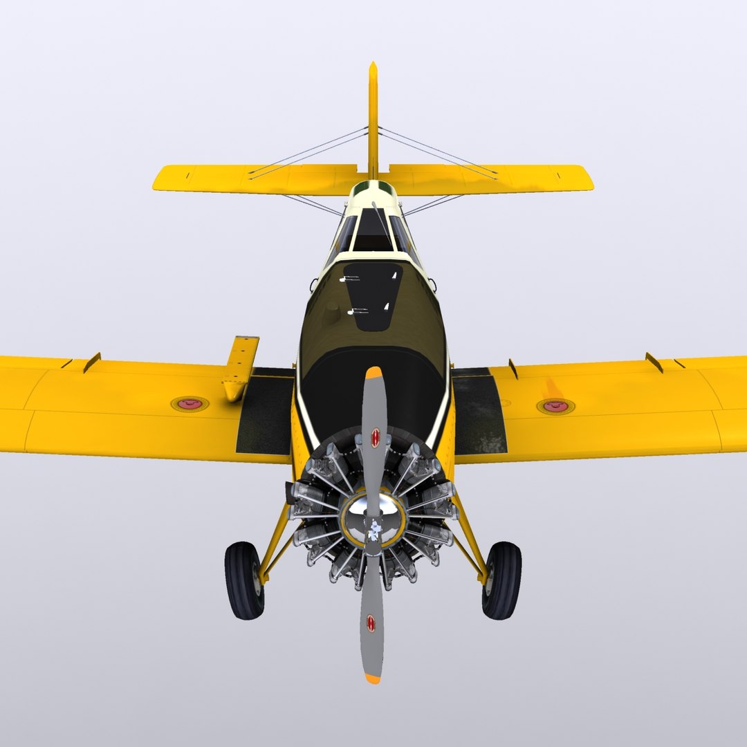 3d Model Of Ayres Thrush Commander
