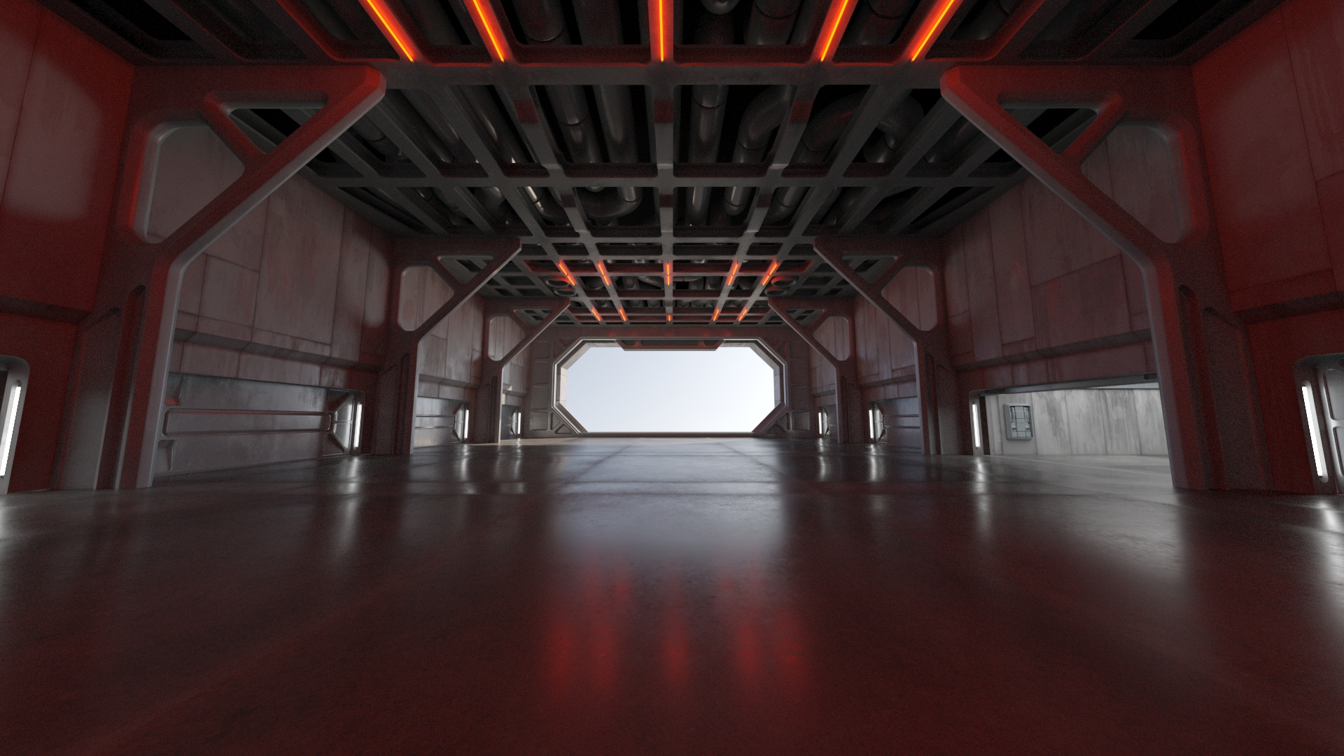 Sci-fi Hangar 3D Model - TurboSquid 1997607