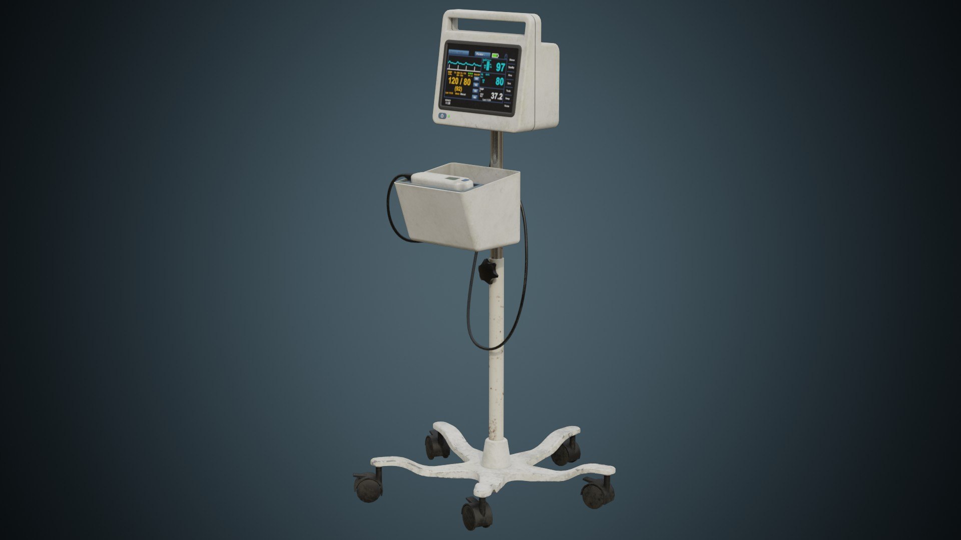 Vital Signs Monitor 1B Model - TurboSquid 2052534