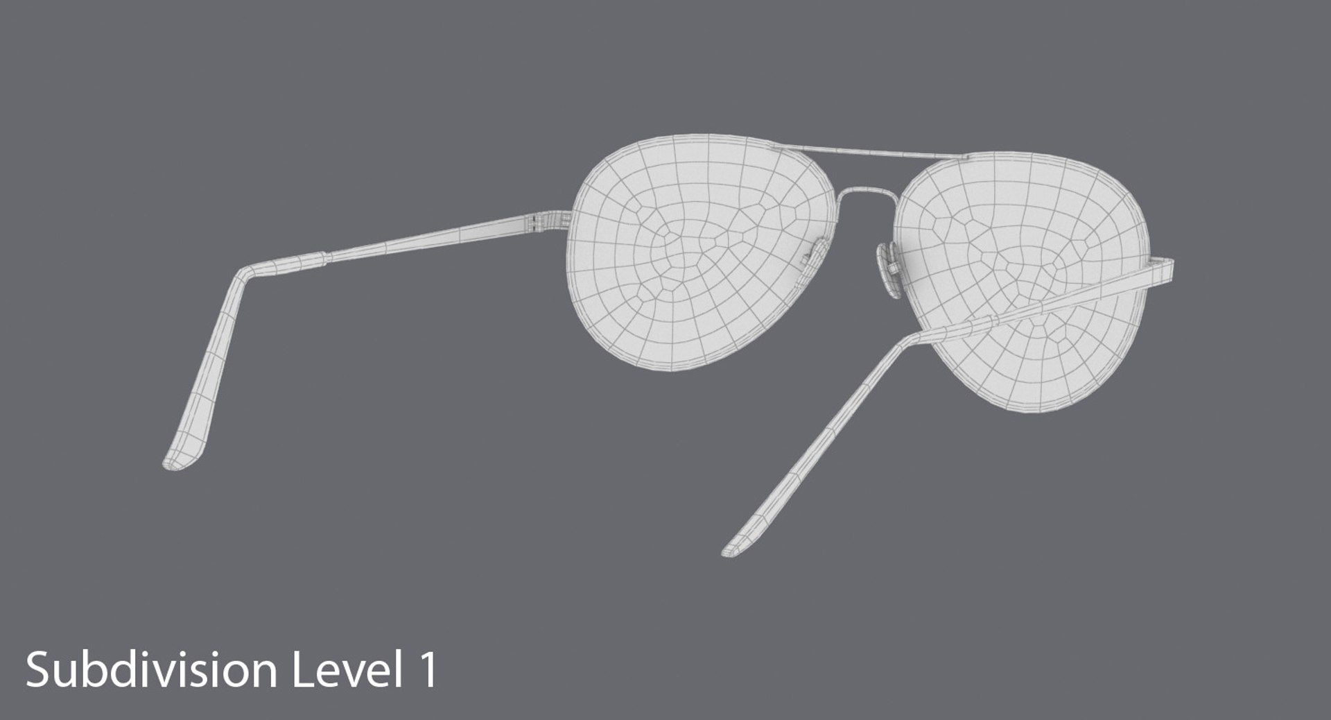 3d sunglasses opened model
