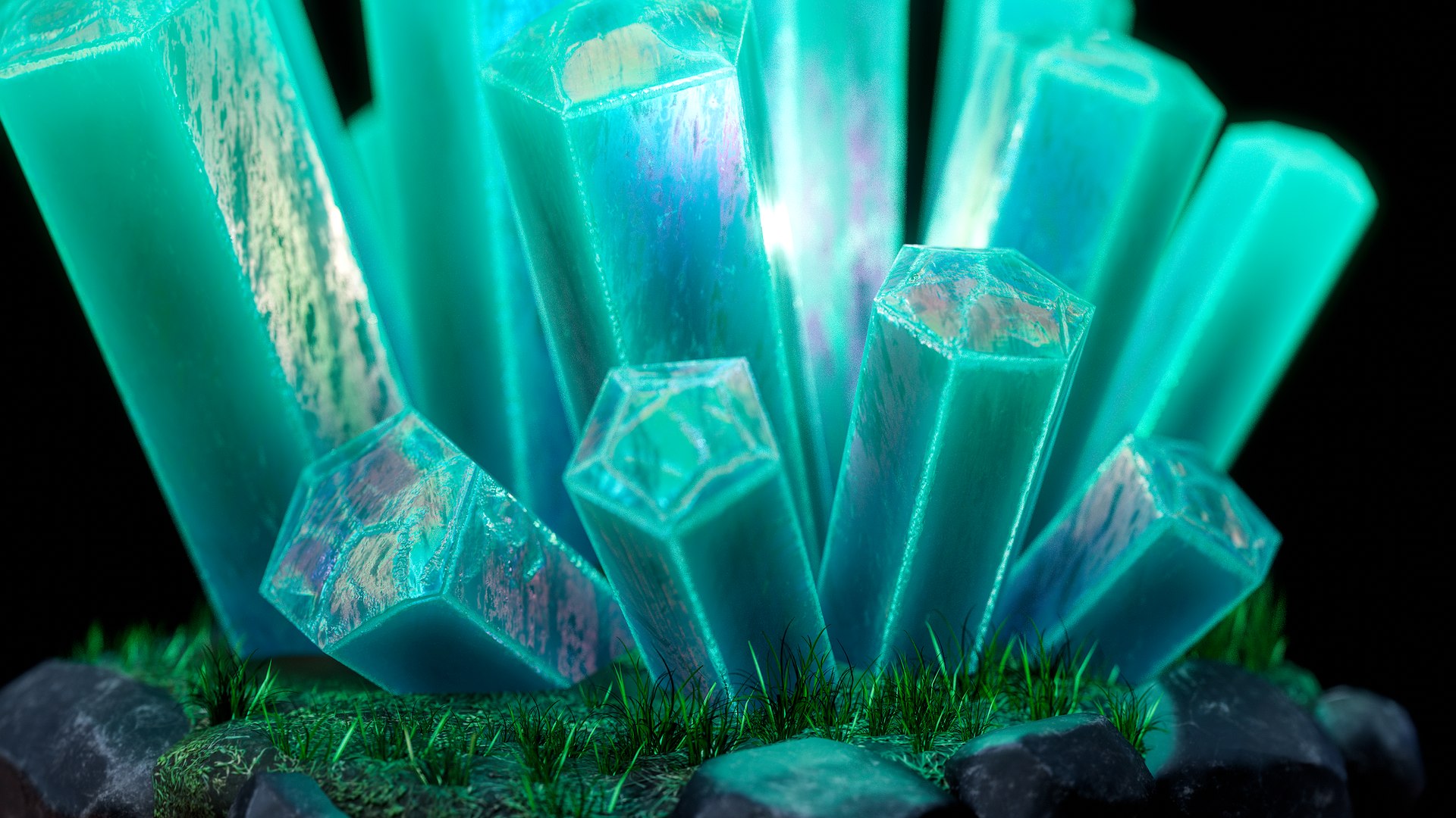 Magic Crystal Customizable 03 PBR Model - TurboSquid 2259303