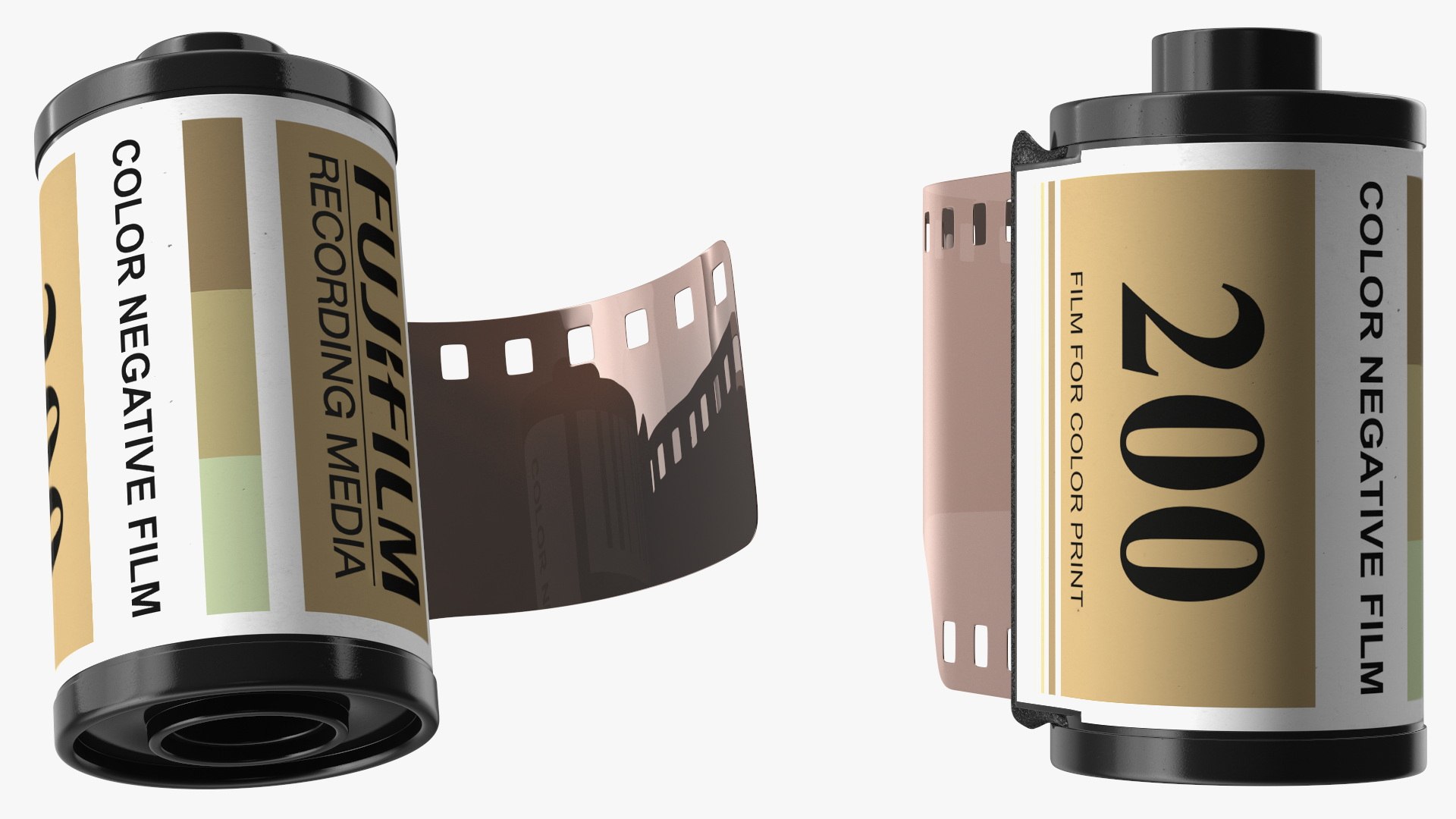 Color Negative Film 200 35mm 3D Model - TurboSquid 2130648