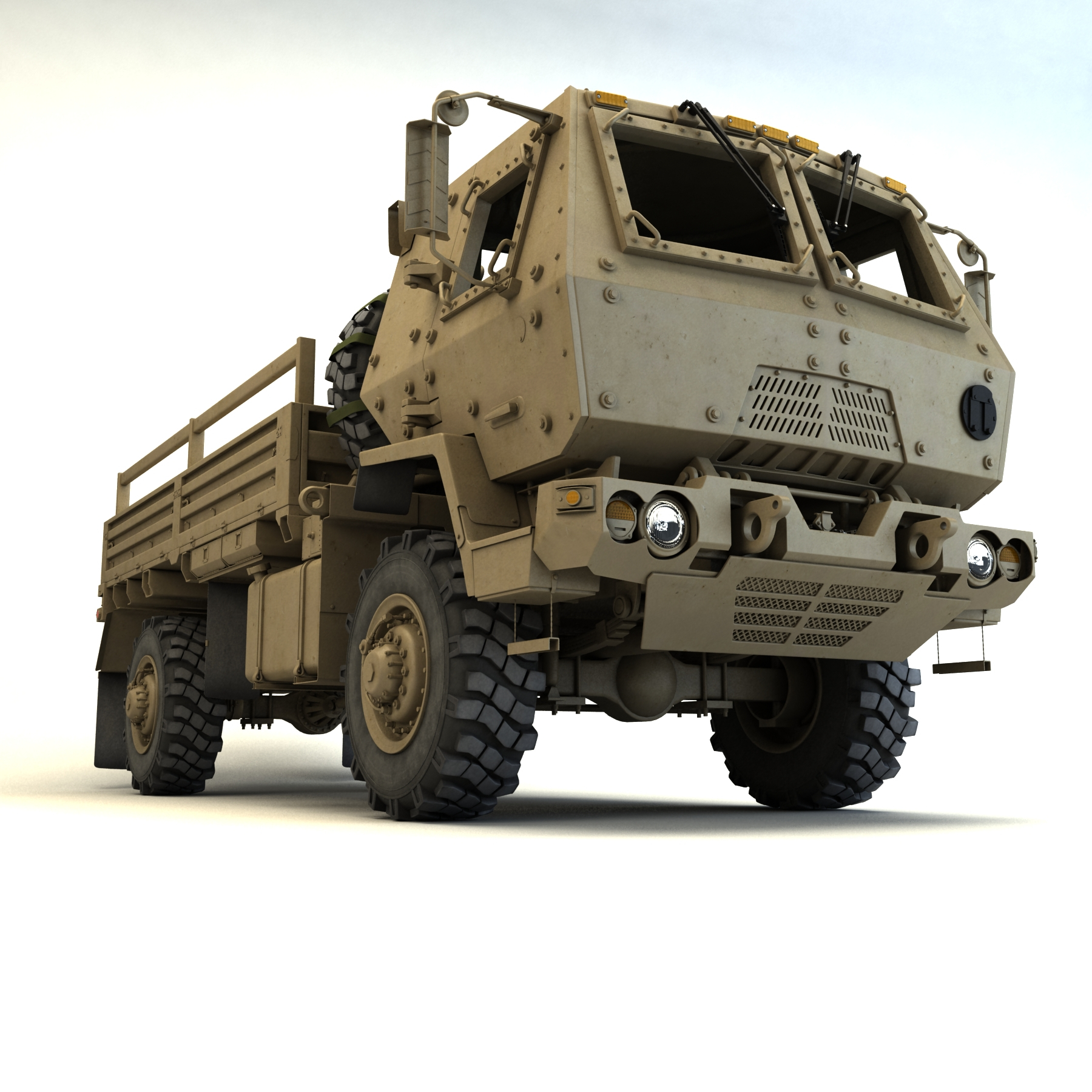 oshkosh fmtv m1078 armored 3d max