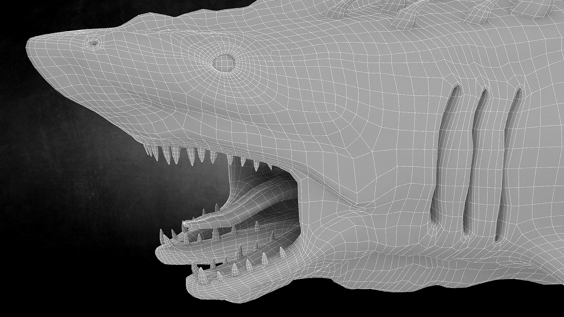 3D Mutant Shark Monster - TurboSquid 1993688
