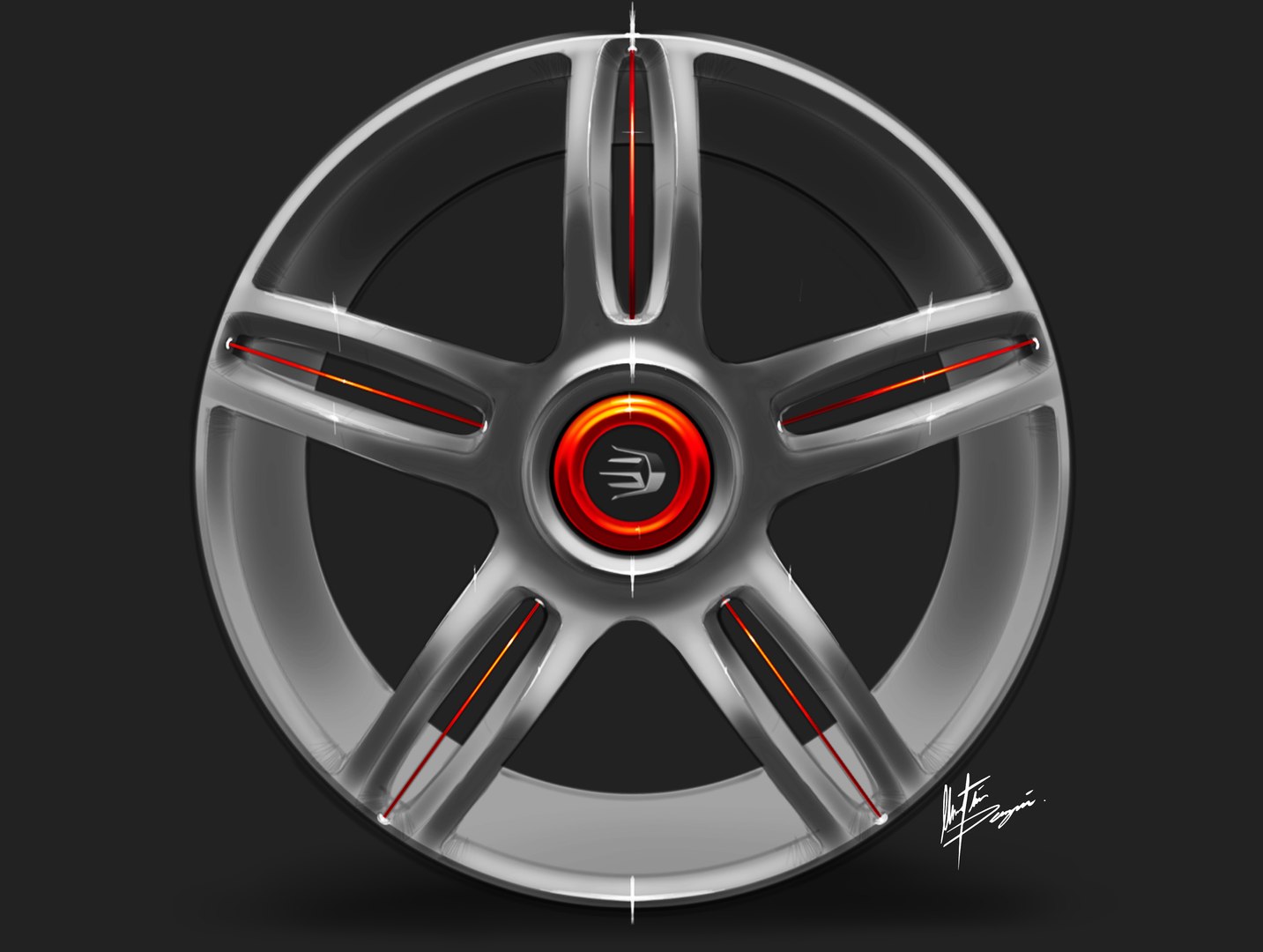 3D Design Sports Car Wheel - TurboSquid 1336215