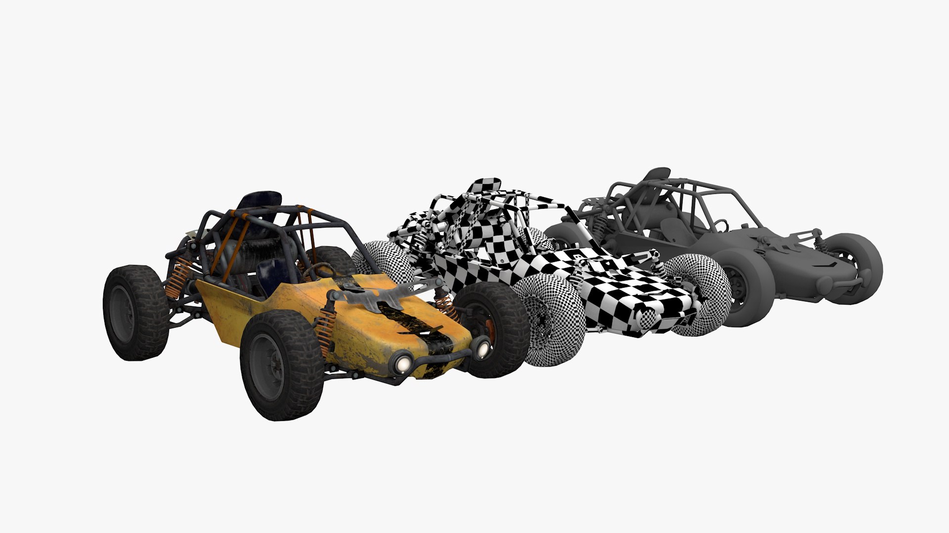3D Buggy V2 Model - TurboSquid 2342750