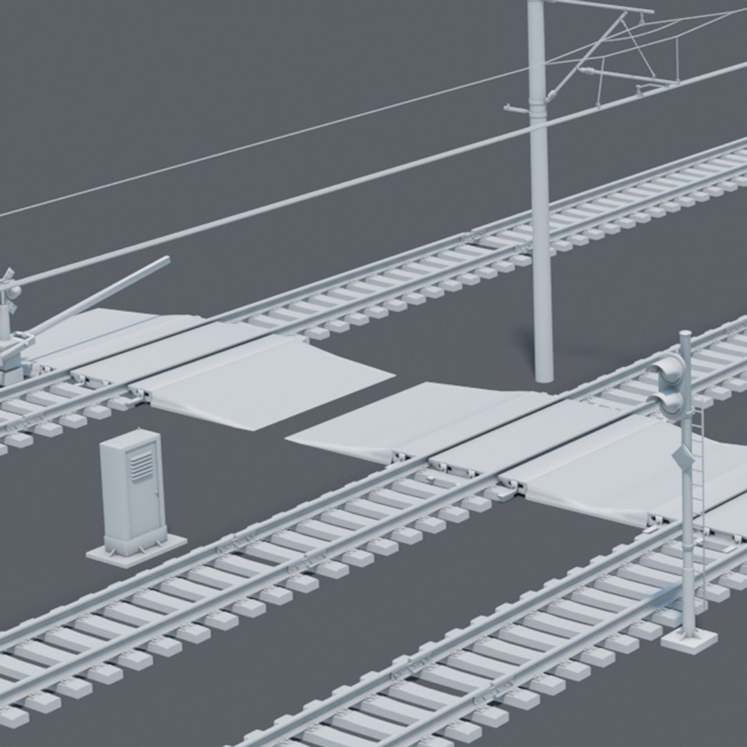 3D Railway Road Modules Kitbash Pack - TurboSquid 2124414