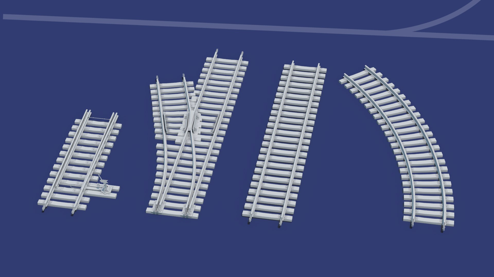 3D Railway Road Modules Kitbash Pack - TurboSquid 2124414