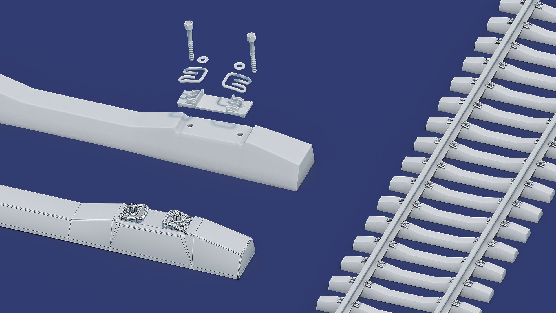 3D Railway Road Modules Kitbash Pack - TurboSquid 2124414