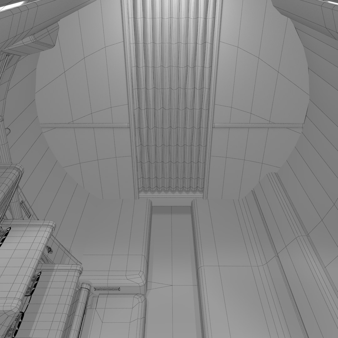 Obj Realistic Interior Frame Cessna Citation