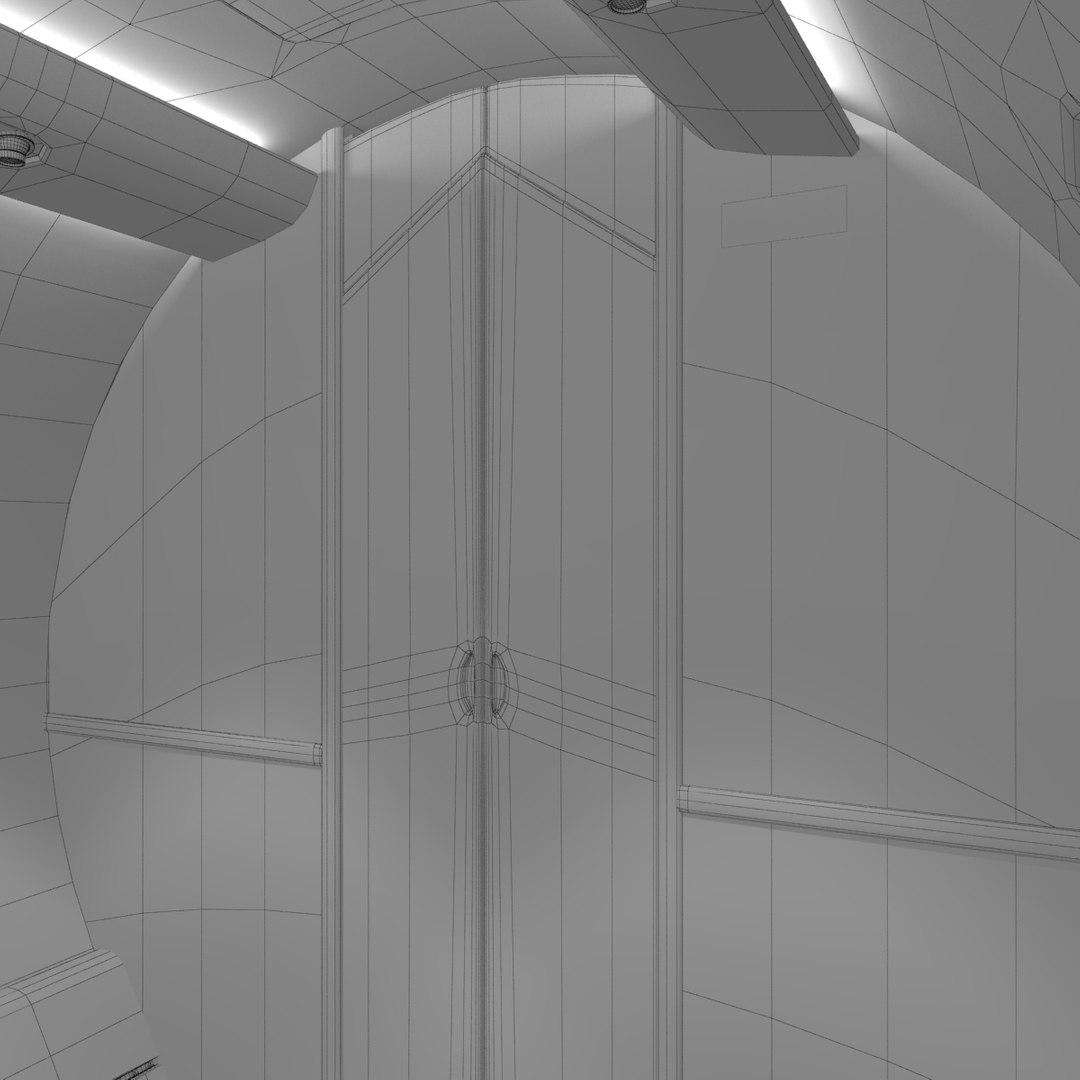 Obj Realistic Interior Frame Cessna Citation