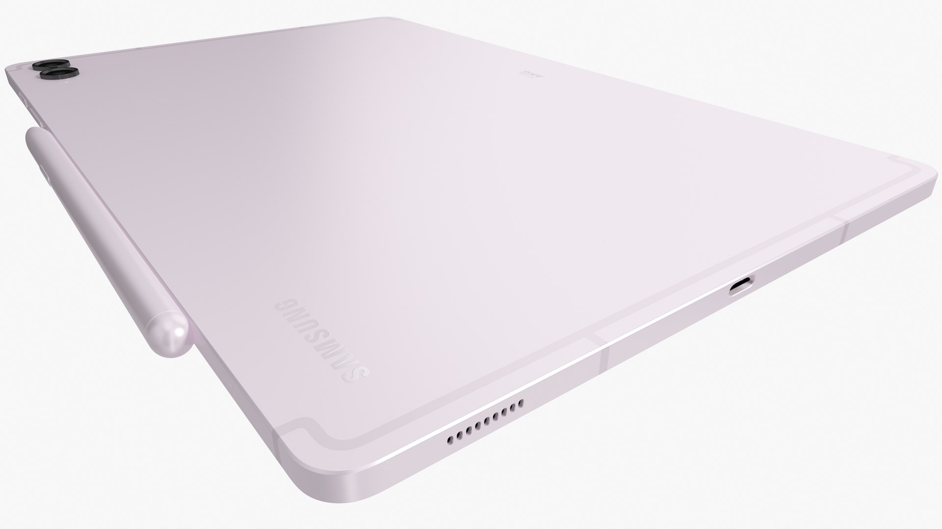 Samsung Galaxy Tab S9 FE Plus Lavender 3D Model - TurboSquid 2147625