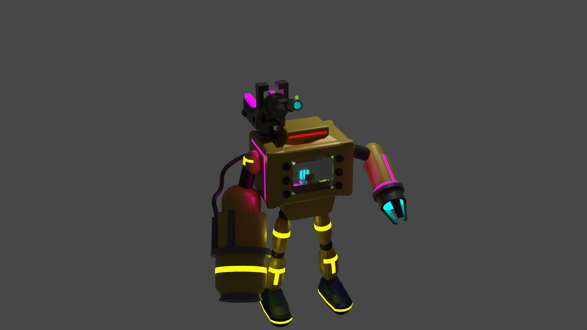 3D Low Poly Robot X Model - TurboSquid 1840436