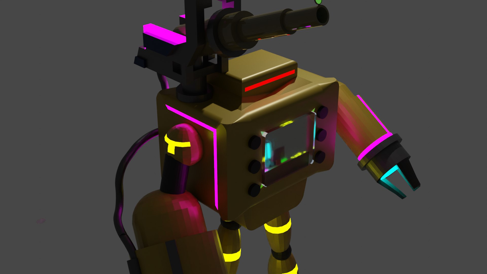 3D Low Poly Robot X Model - TurboSquid 1840436