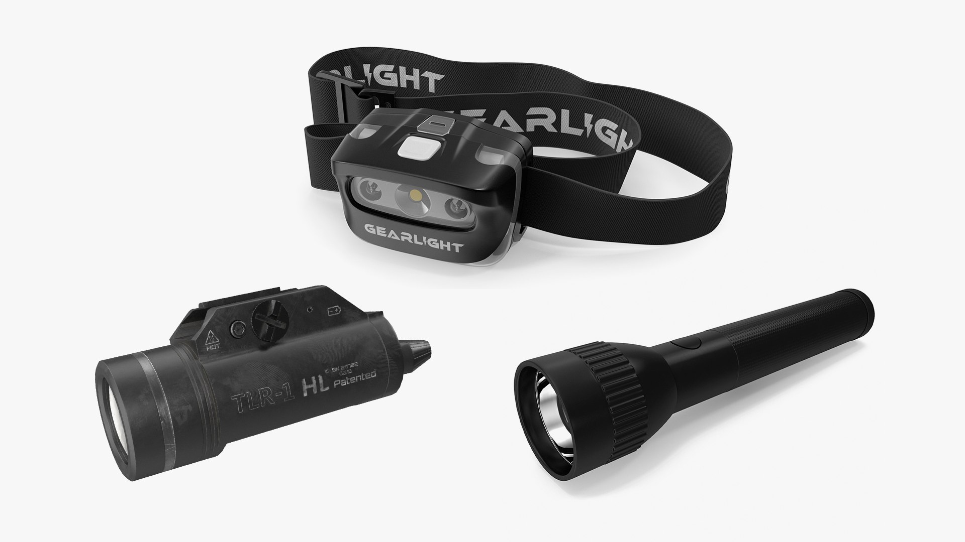 3D Flashlights Collection 3 - TurboSquid 2160393