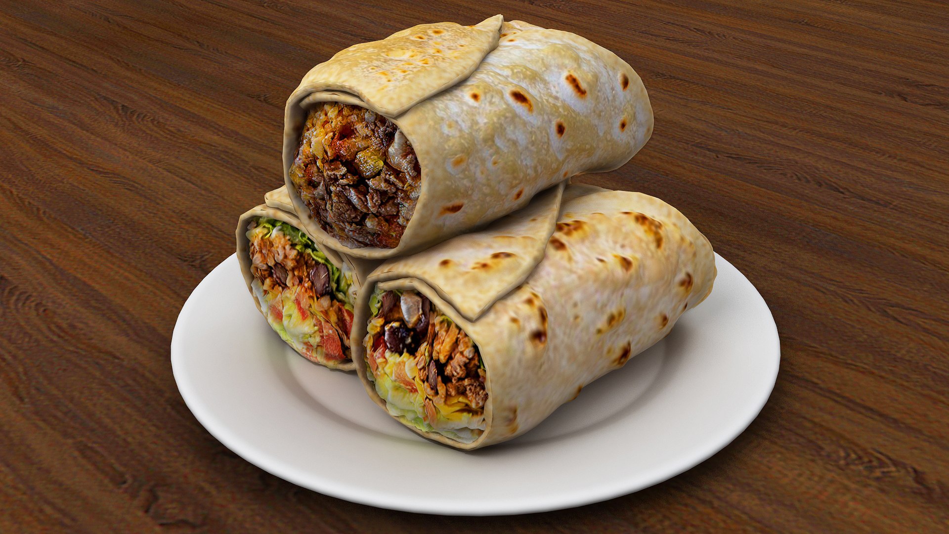 3D Burritos model - TurboSquid 1924206