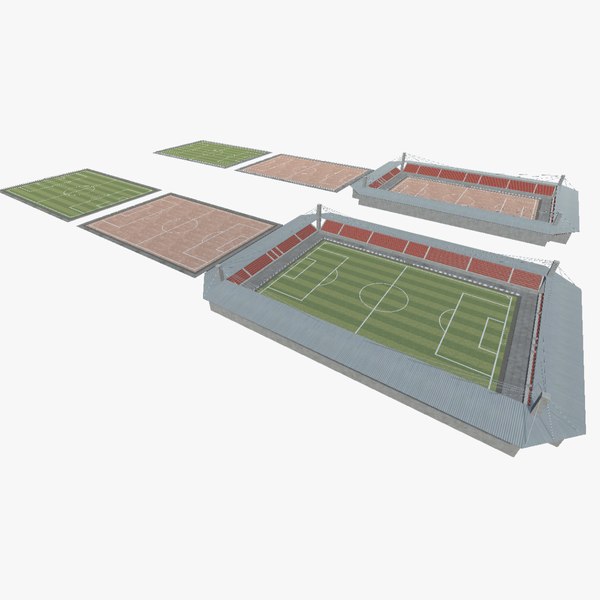 Football Fields Lowpoly 3D 모델 - TurboSquid 1979707