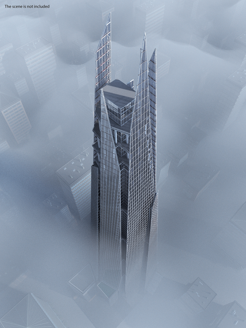 3D shard skyscraper model - TurboSquid 1602603