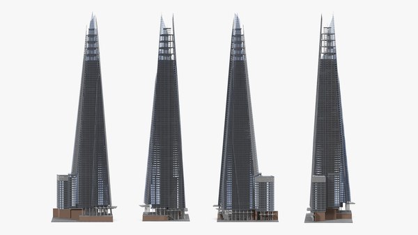 3D shard skyscraper model - TurboSquid 1602603