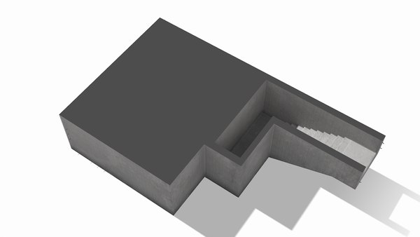 modelo 3d Búnker de torreta de hormigón con ametralladora pesada ...