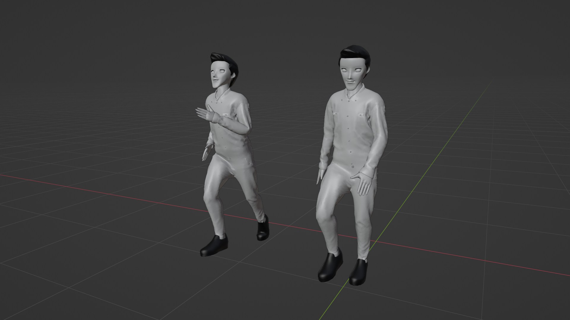 Cartoon Character Walking And Running Animation 3D Model - TurboSquid ...