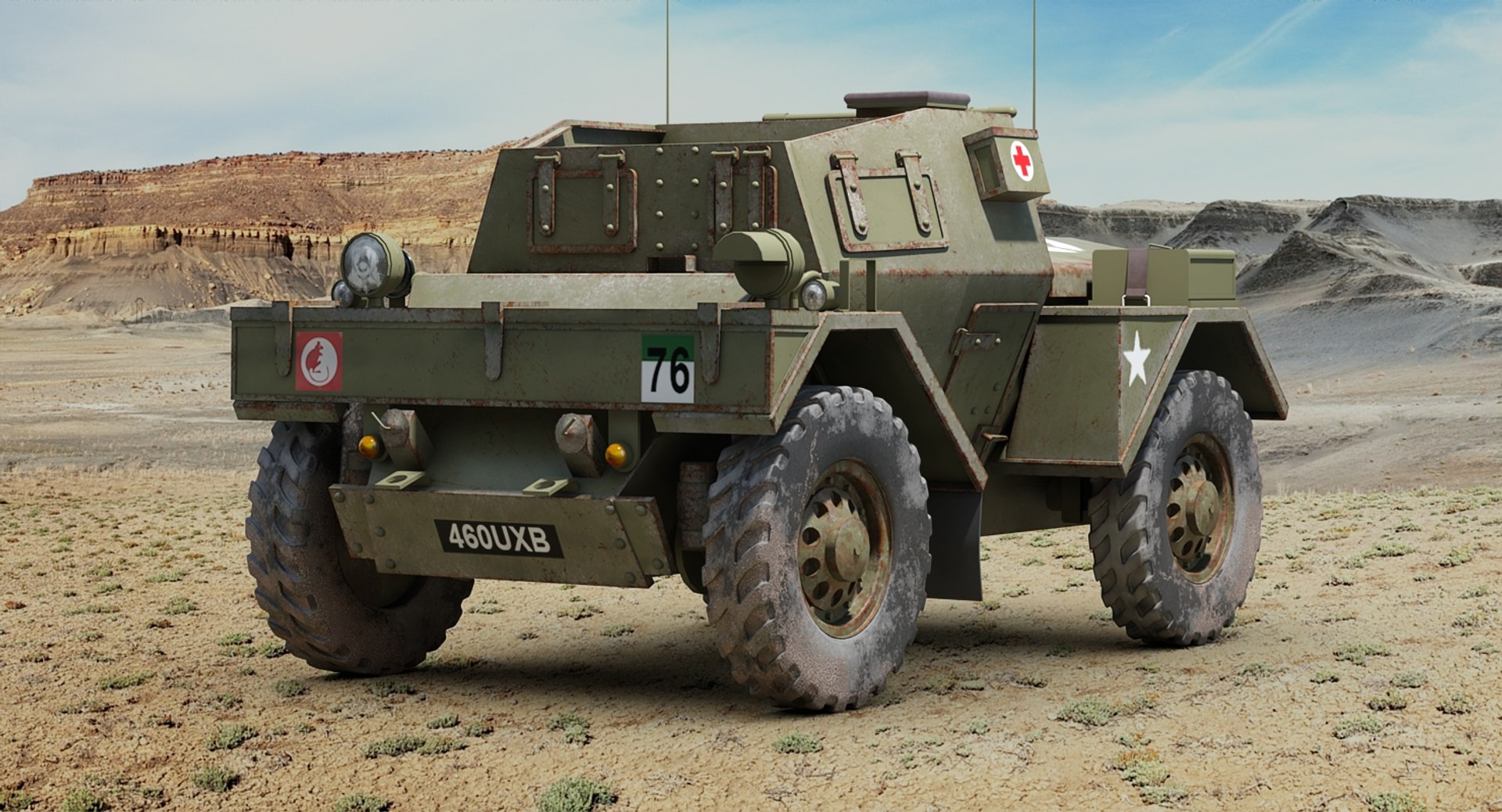 Ww2 Daimler Dingo Armored 3ds