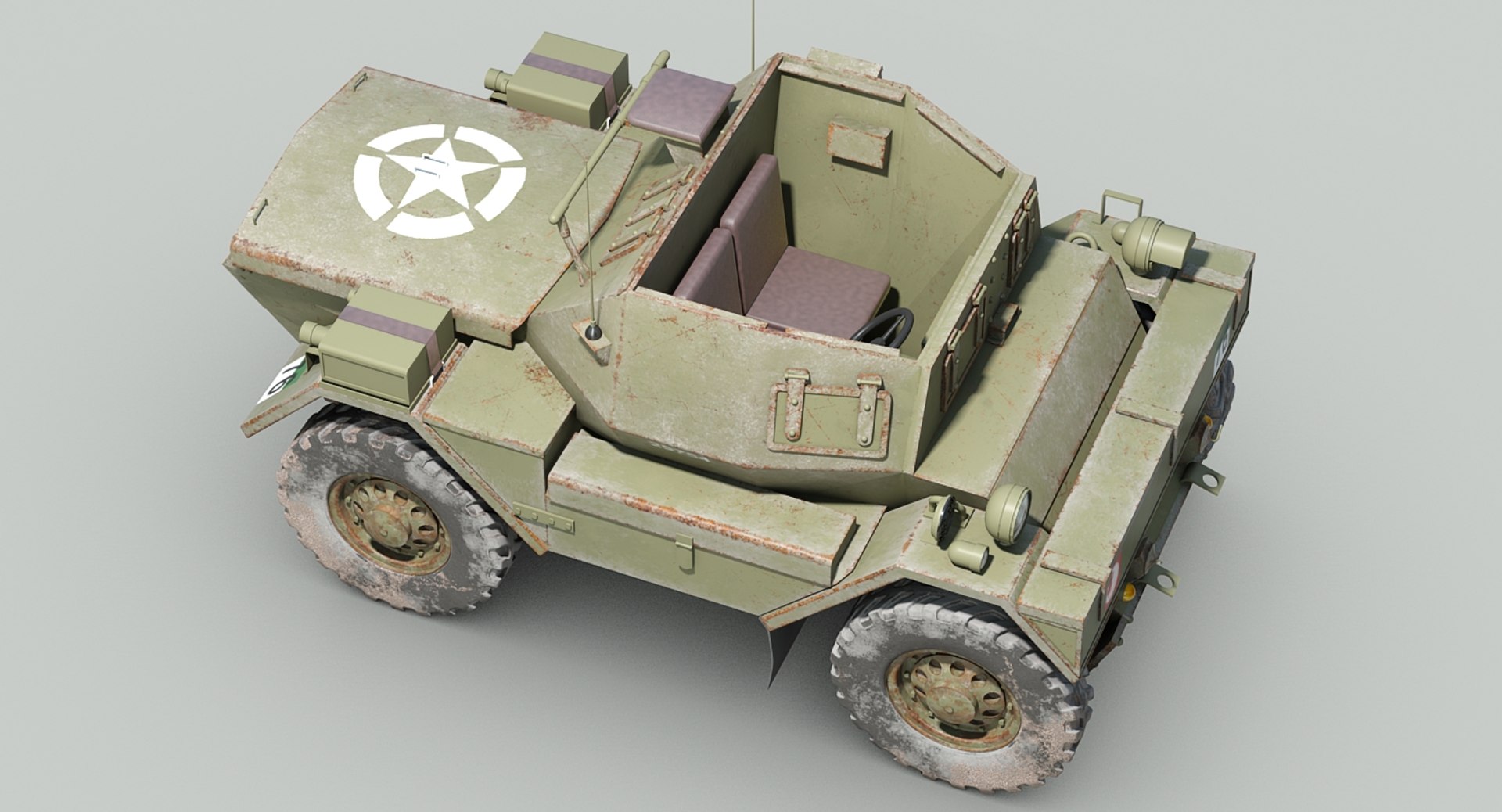 Ww2 Daimler Dingo Armored 3ds