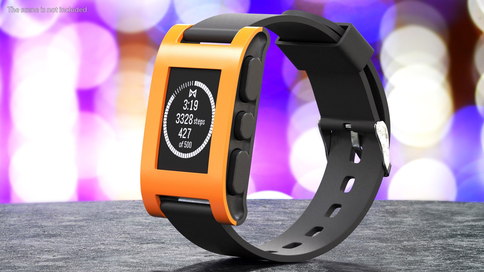 Included Pebble Smart Watch With Strap 3D - TurboSquid 1989329