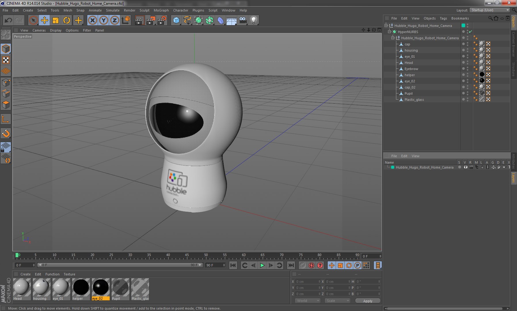 3D hubble hugo robot home - TurboSquid 1189028