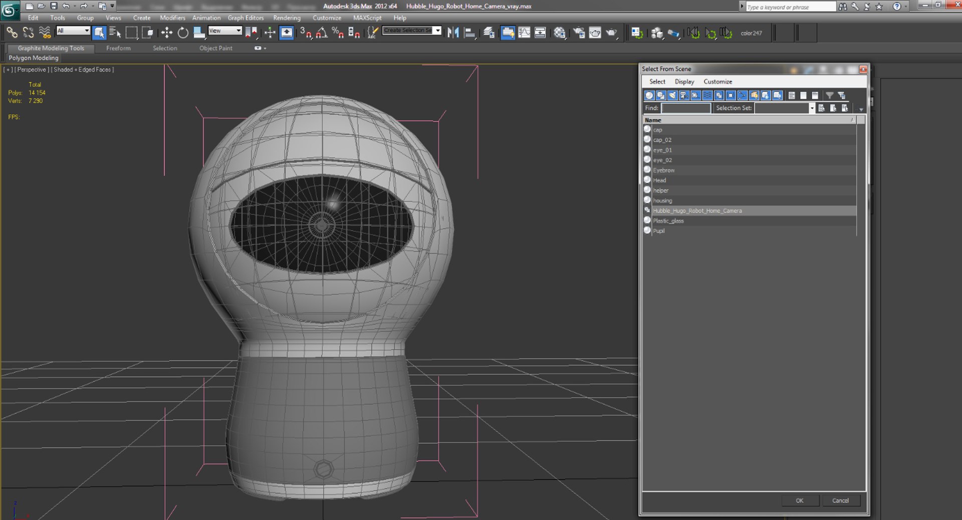 3D hubble hugo robot home - TurboSquid 1189028