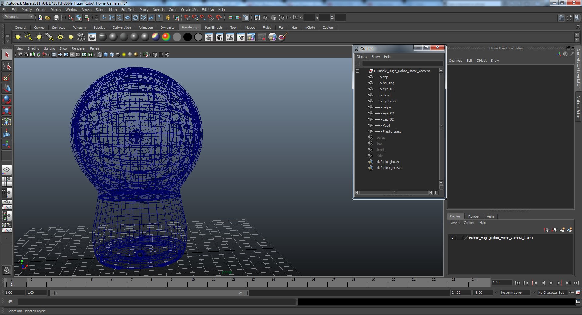 3D hubble hugo robot home - TurboSquid 1189028