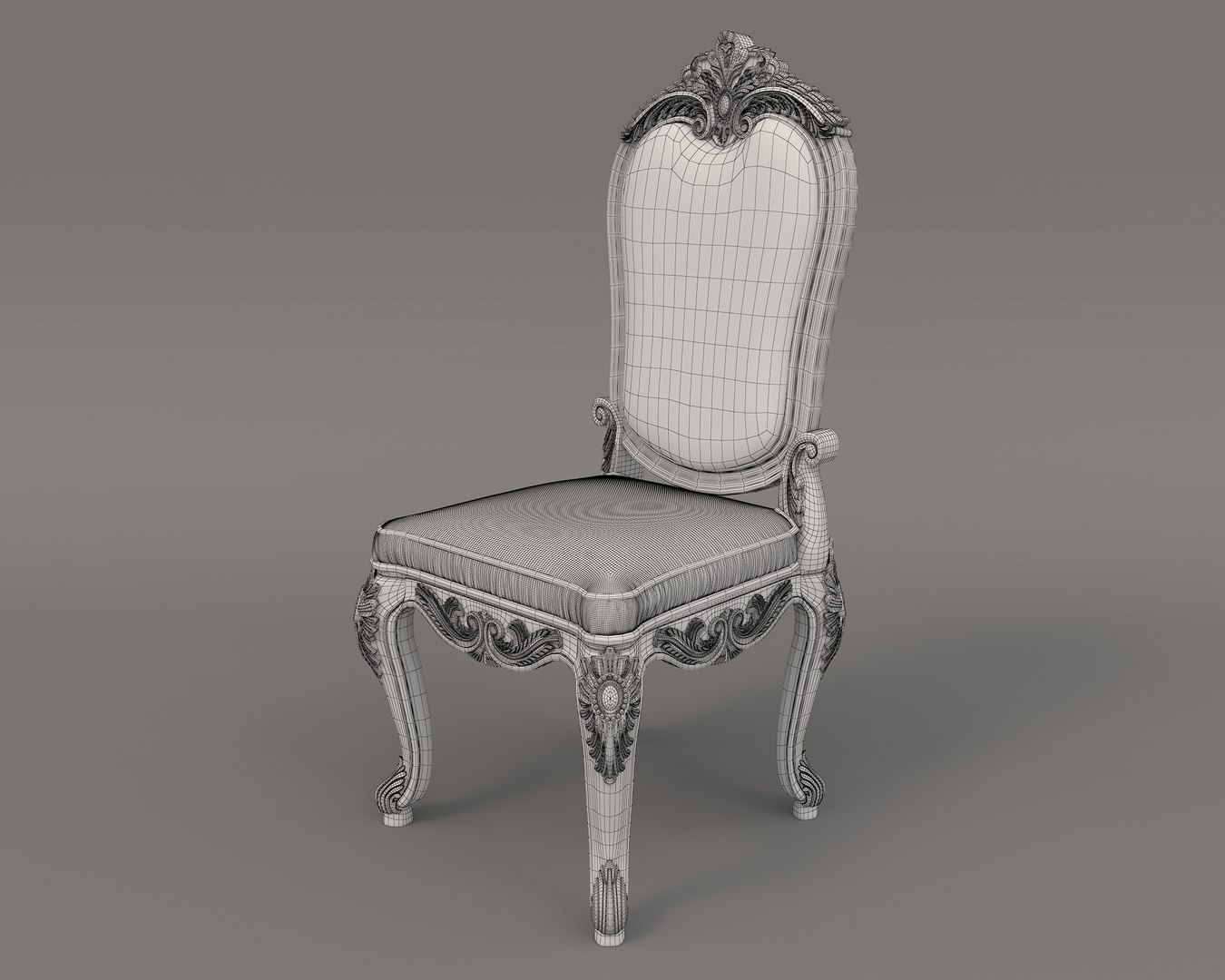 3D model European Style Dining Table and Chairs 12 - TurboSquid 1947135