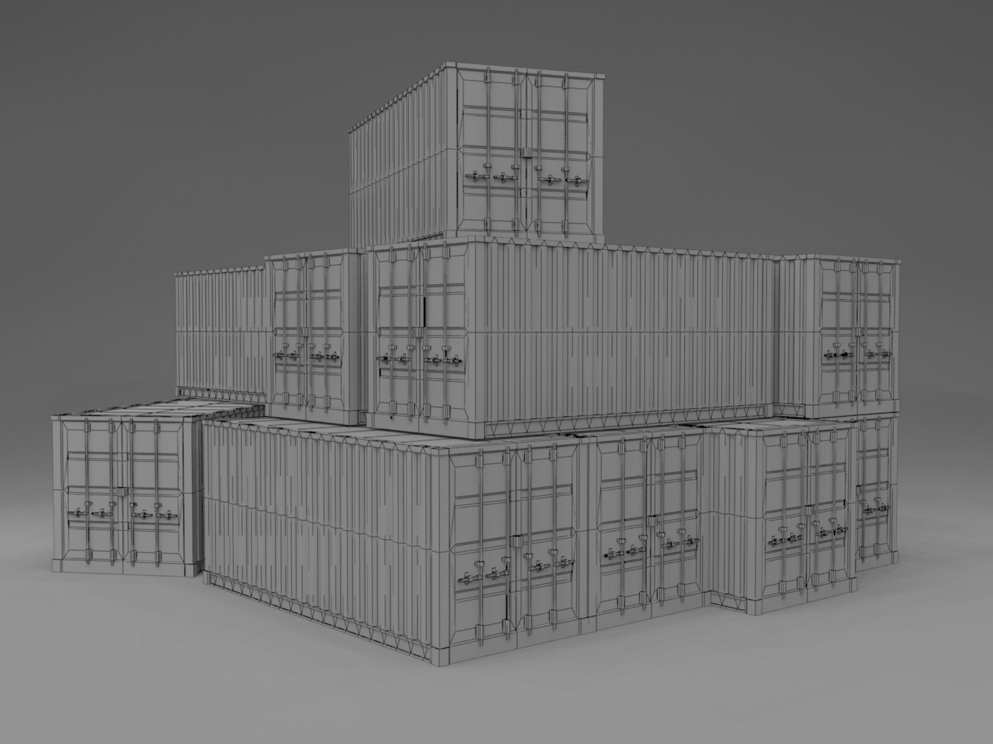 Shipping Container 3d Model