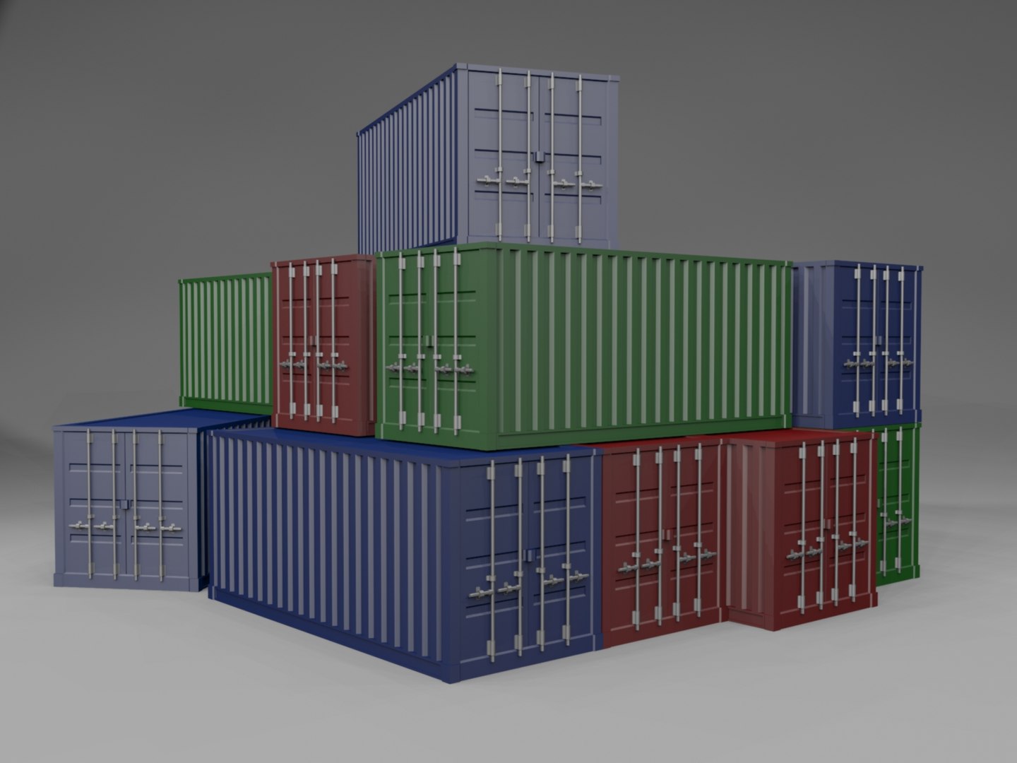 Shipping Container 3d Model