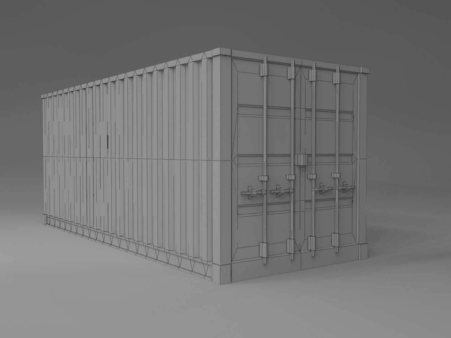Shipping Container 3d Model