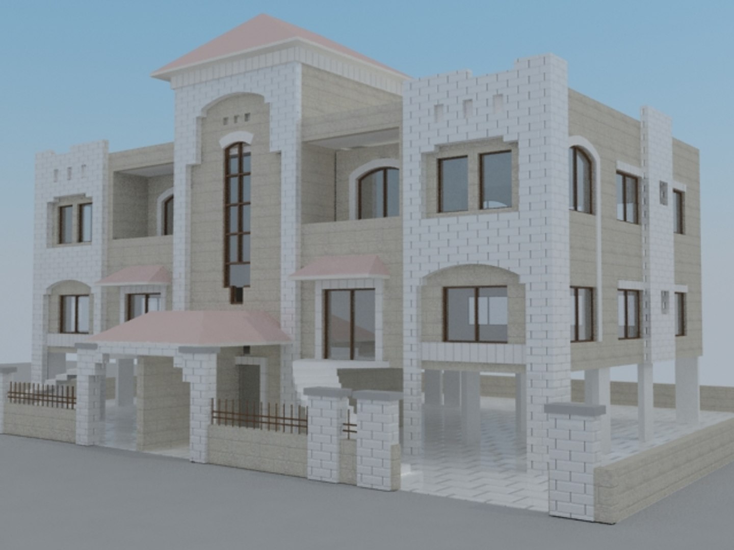 villa duplex 3d model