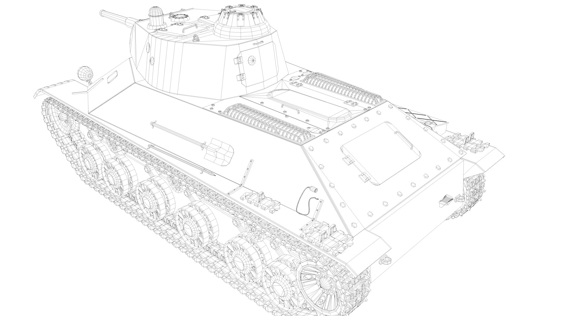 T-50 light tank soviet 3D model - TurboSquid 1327814