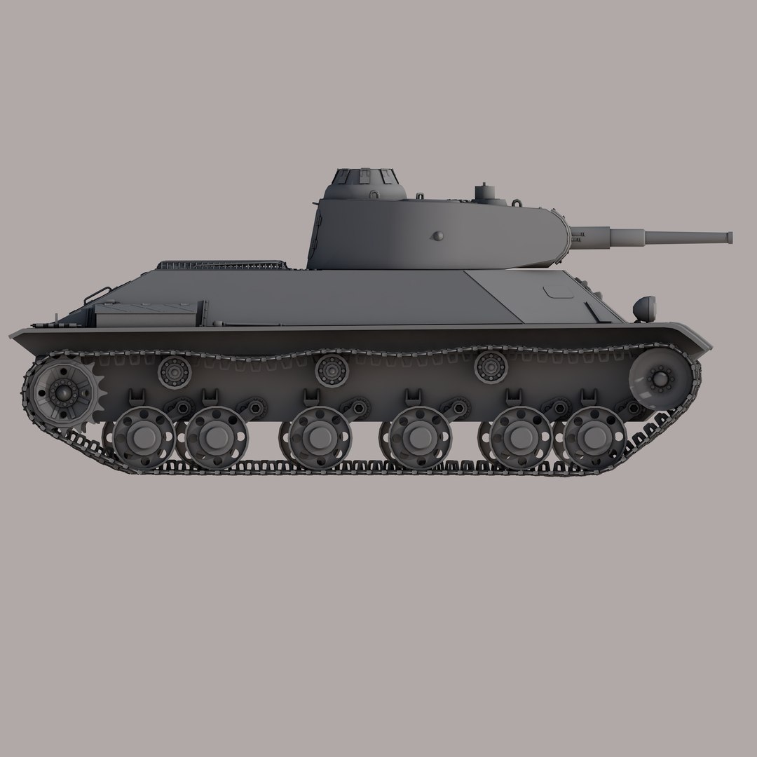 T-50 Light Tank Soviet 3D Model - TurboSquid 1327814
